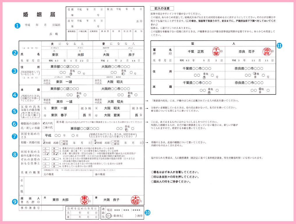 【チェックリスト付】婚姻届の準備物・書き方・提出先まとめ|結婚のきもち準備室®|結婚についてのカップルのお悩み解消サイト